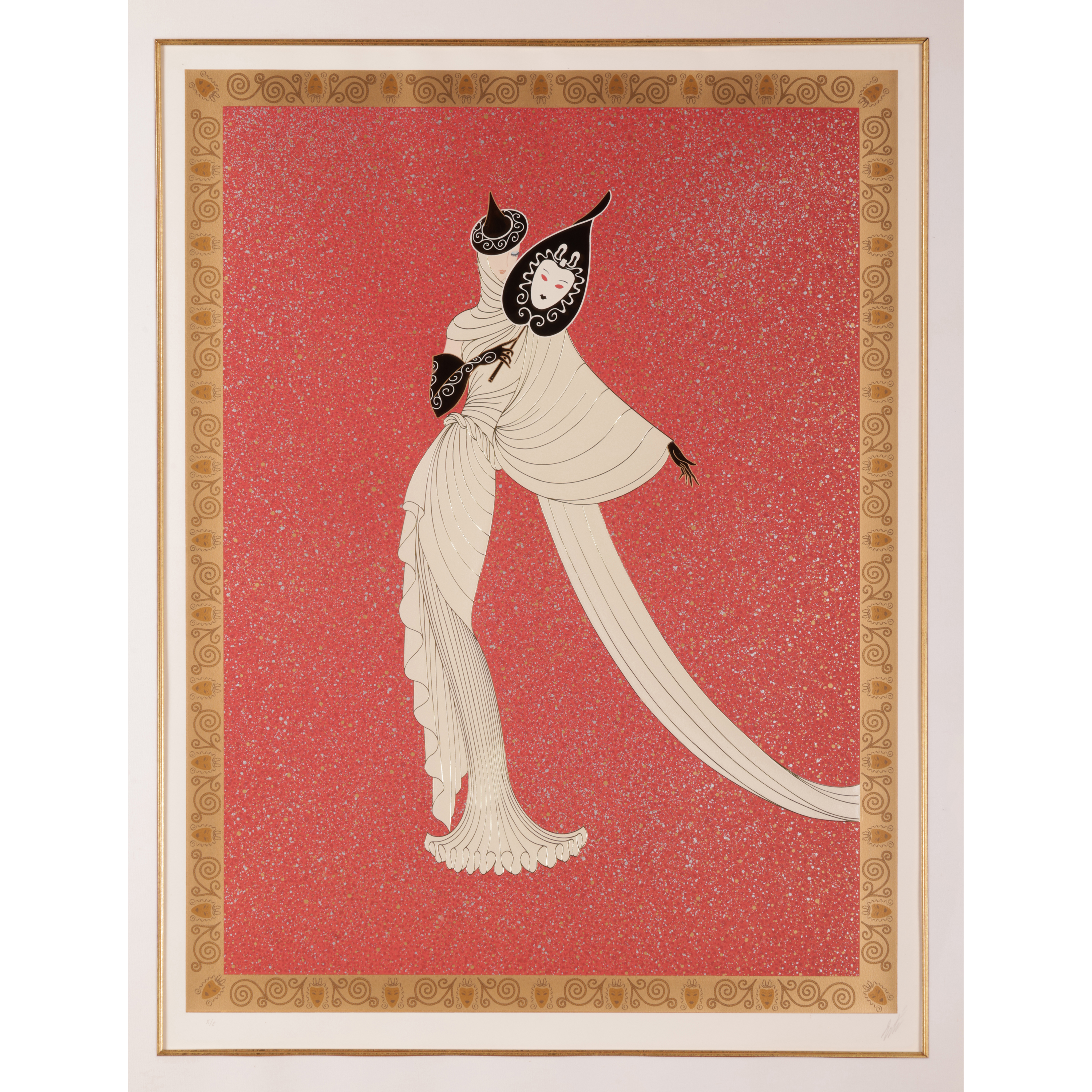 六月六日斷腸時 早期法國名家版畫 Tanagra(red) Erté X/C(10/100) 附證書 (HKO-GANC13KH)LM - 補 ...